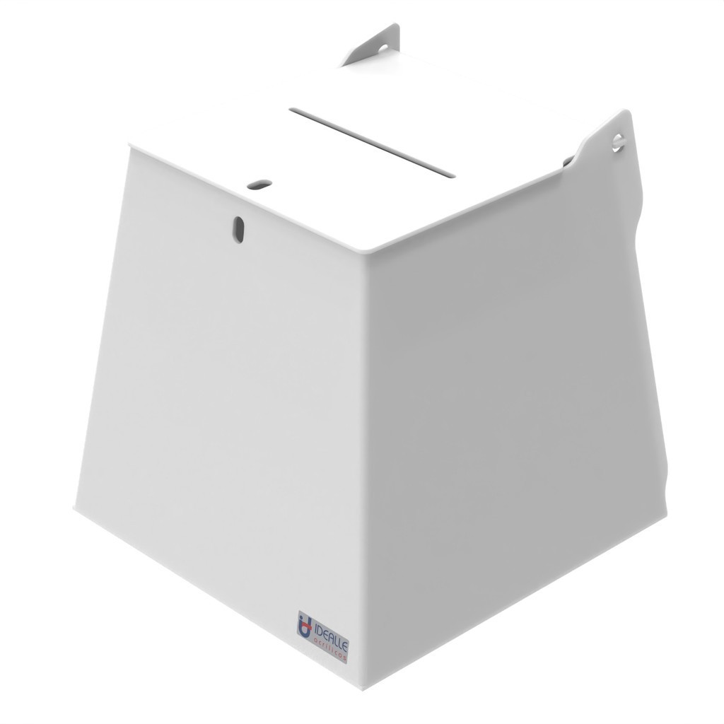 Urna Pirâmide De Acrílico Branco - 20 Cm | Shopee Brasil