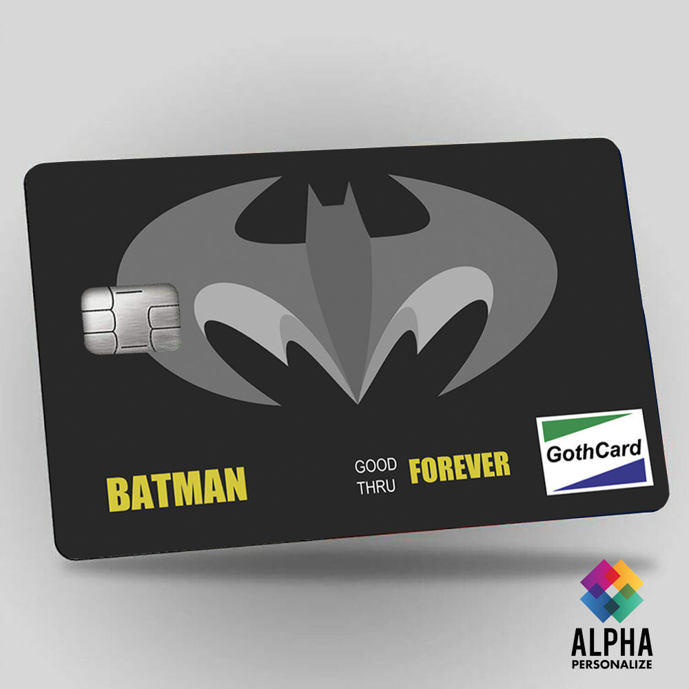 Adesivo para Cartão de Credito Batman GotCard BatCard Black | Shopee Brasil