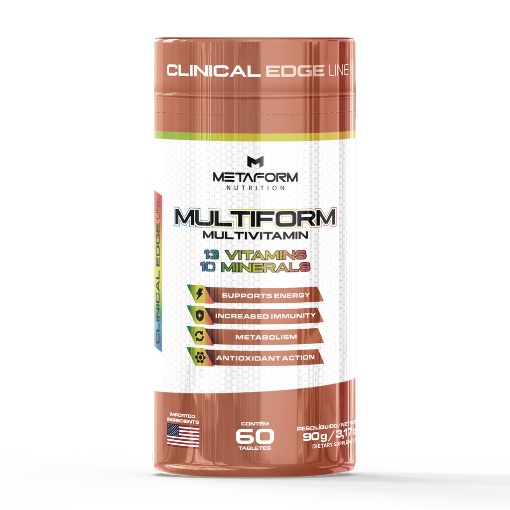 Multivitamínico Multiform 60 Tabletes Metaform Nutrition | Shopee Brasil