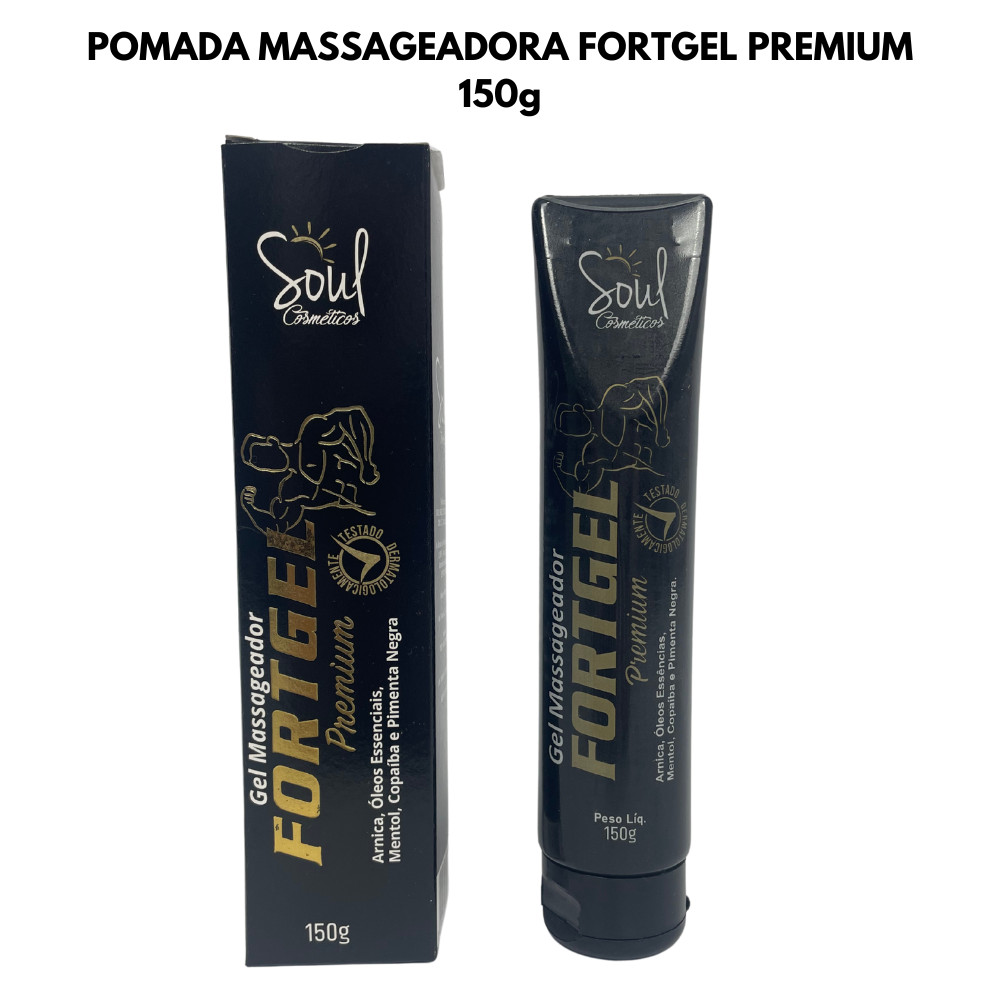 Pomada Gel Massageadora Fortgel Premium Soul Cosméticos 150g | Shopee ...
