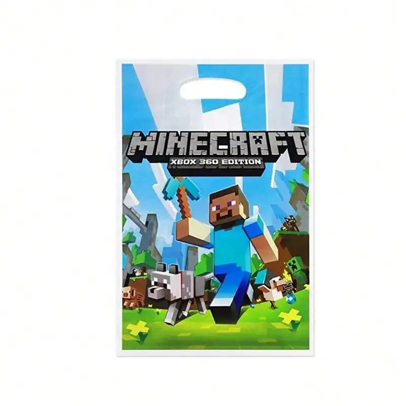 10/20/30 Pçs/Lote Minecraft Tema Saco De Presente Doces Decoração De ...