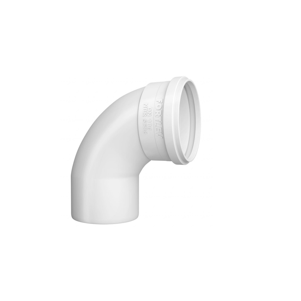 Kit 4 Curva 90° Curta de Esgoto Dn 40 - Fortlev | Shopee Brasil