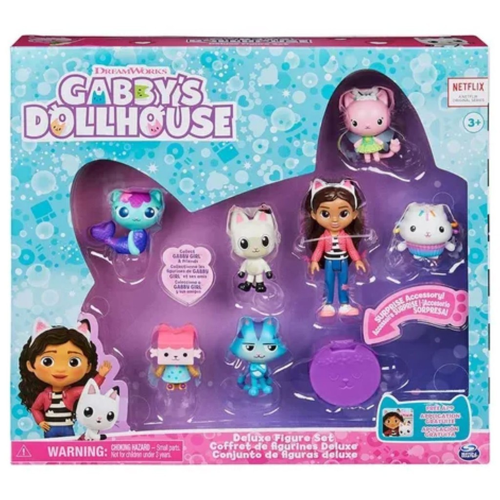 Gabby Dollhouse A casa Mágica da Gabby Conjunto com 7 Personagens ...