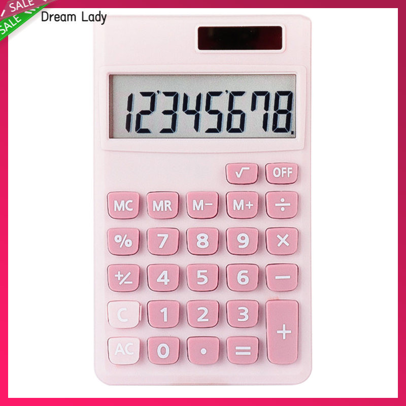 Calculadora Mini Computador Pink Cute Solar Office Calculadoras Kid ...