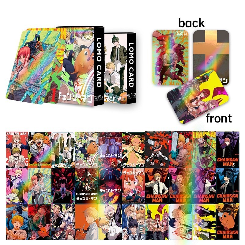 30pcs JinX Personagem Holograma Laser Cartões Lomo Hatsune Miku Komi ...