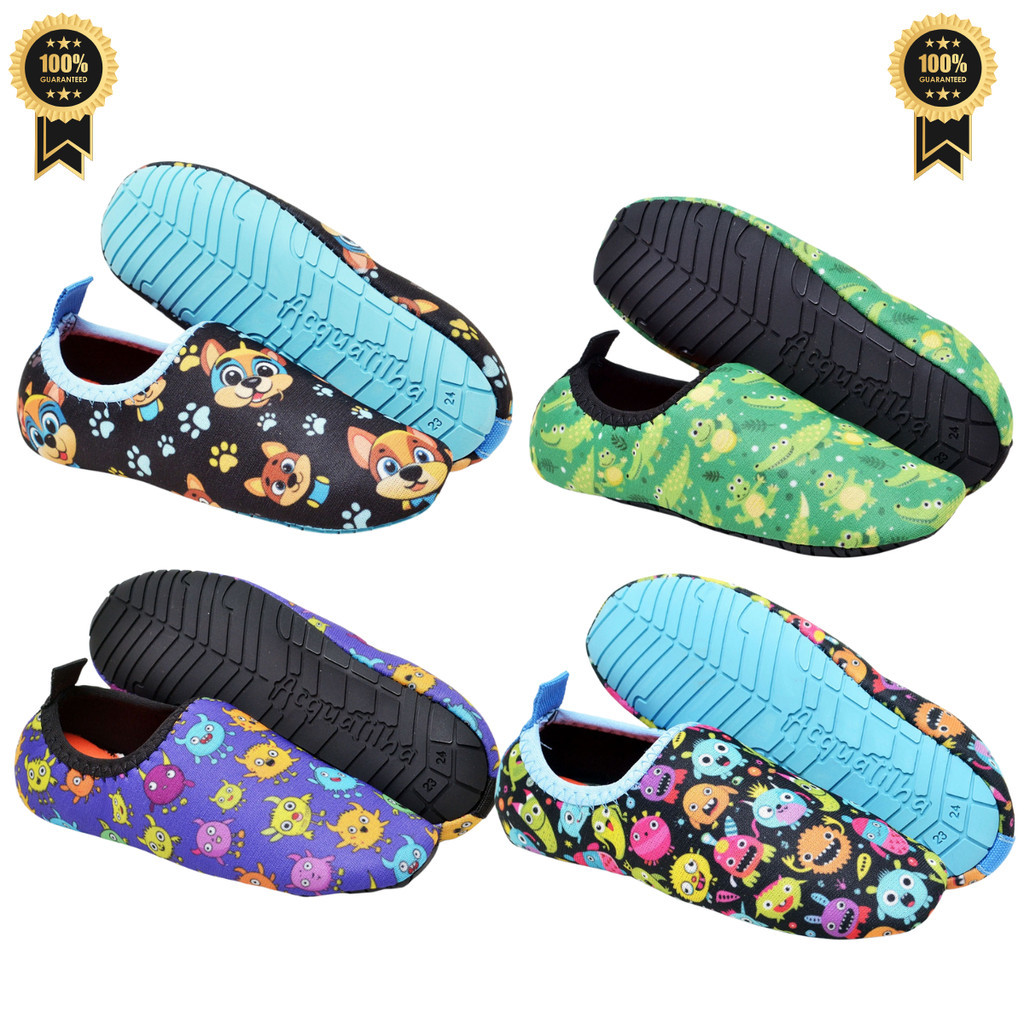 Sapatilha Sapato Antiderrapante Aquática para Areia e Piscina Sapato De ...