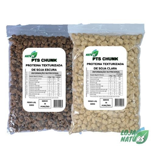 Proteína de Soja Chunk Grossa Carne de Soja Vegana 500g - NATURS ...