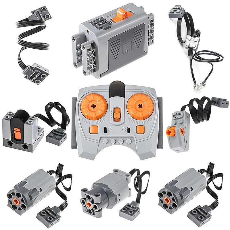 9Pcs Motor Set Power-Functions Compatível Com Kit Peças Técnicas Para ...