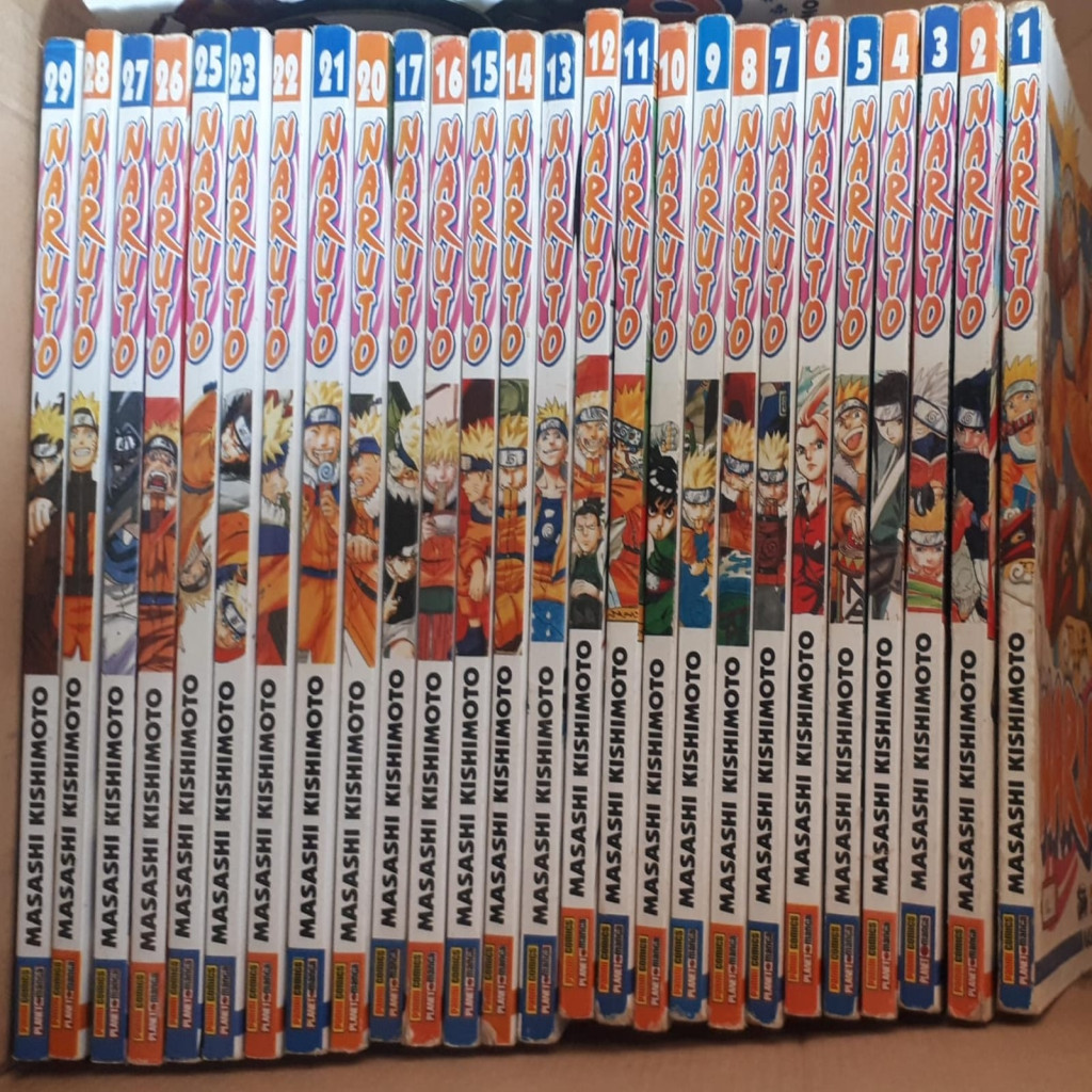 mangá naruto - 26 volumes autor masashi kishimoto | Shopee Brasil