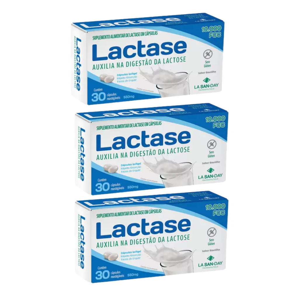 Kit C3 Suplemento Ideal Intolerantes Lactose – La San day | Shopee Brasil