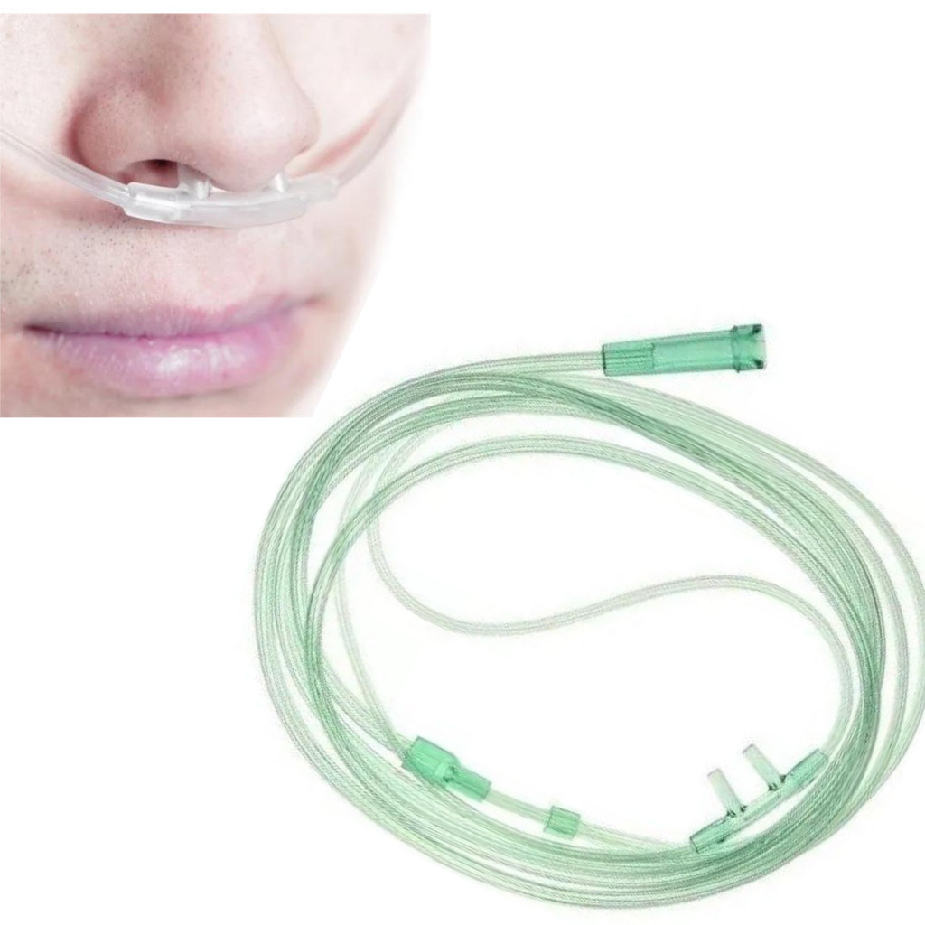 Kit 13 Cateter Nasal Hospital Oxigenio Tipo Oculos Tubo Adulto 1,40m ...