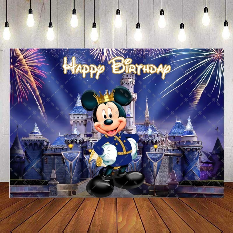 Fotografia De Fundo Do Royal Mickey Prince Party Príncipe Fogos De ...