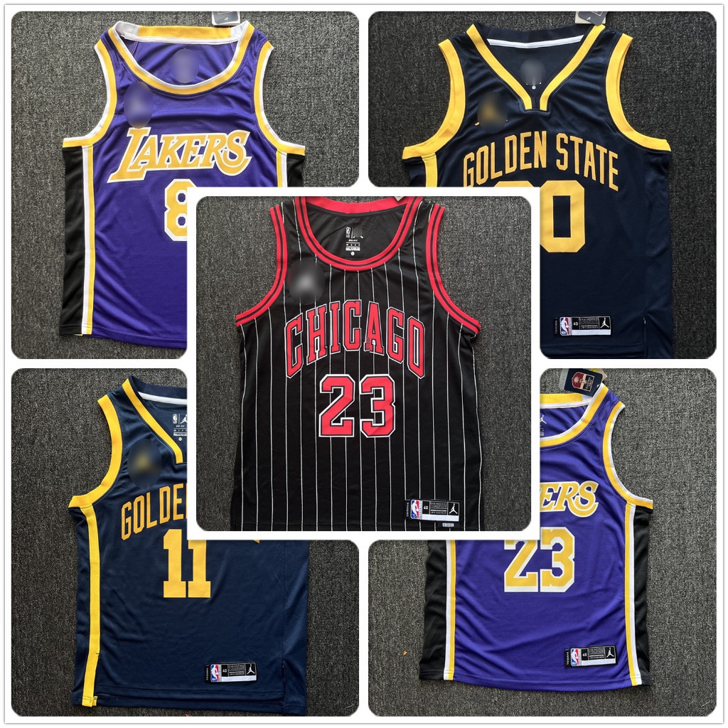 Camisa De Basquete Nba Bulls Jersey Lakers Golden State Warriors ...