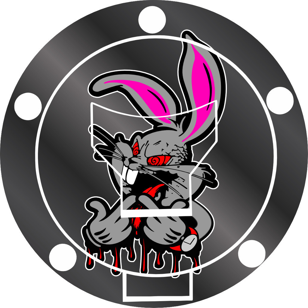 Adesivo Bocal Tanque Cg Titan Pernalonga - Sticker | Shopee Brasil