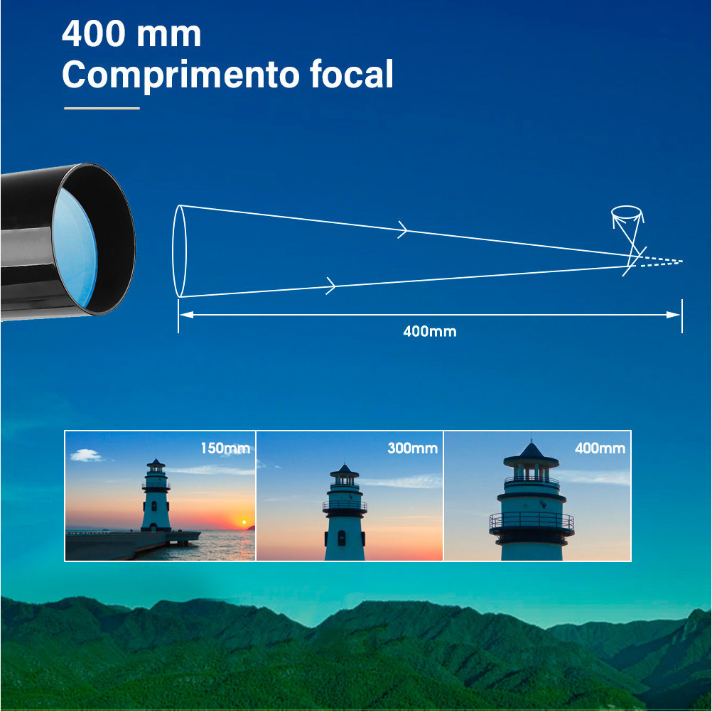 Telescópio Luneta Astronômico Refrator 400x60mm Svbony Sv501 | Shopee ...