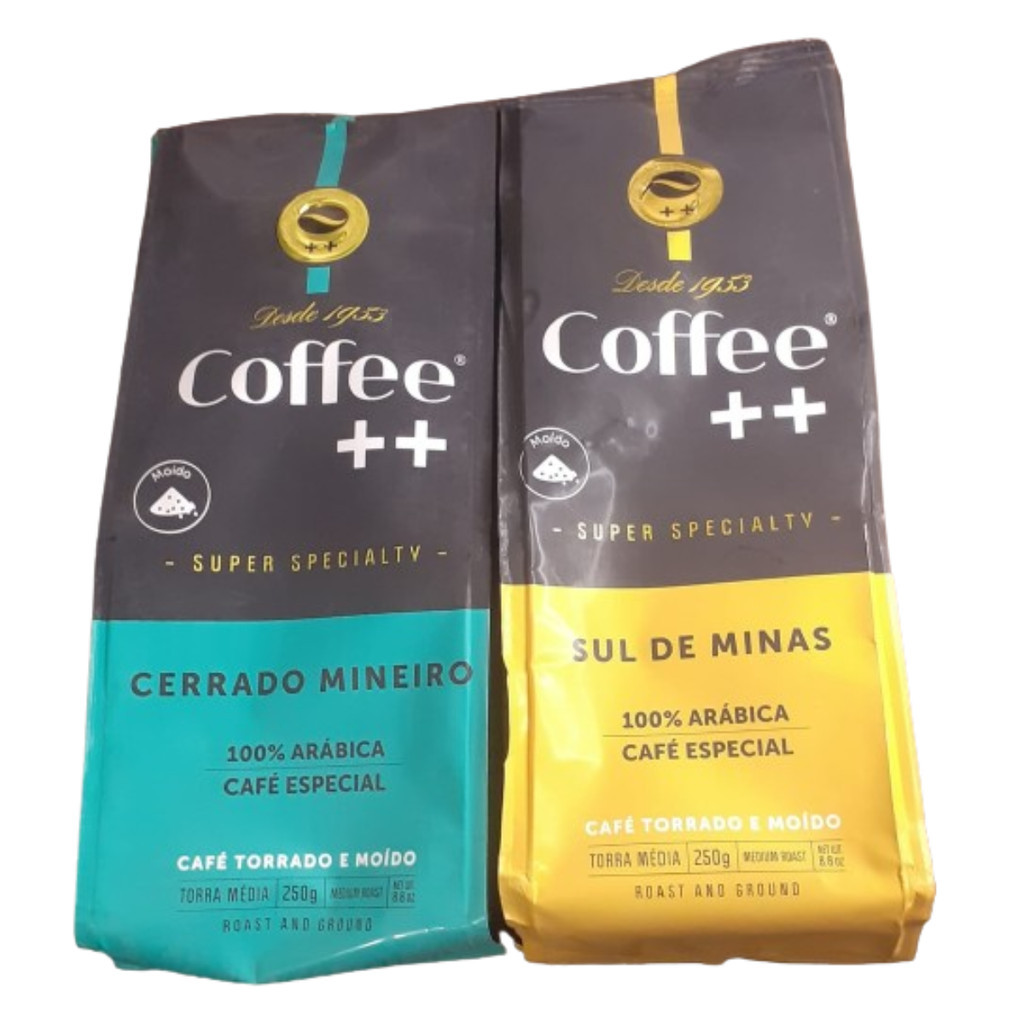 Kit 02 pacotes de Café Torrado e Moído Coffee Mais Cerrado Mineiro e ...