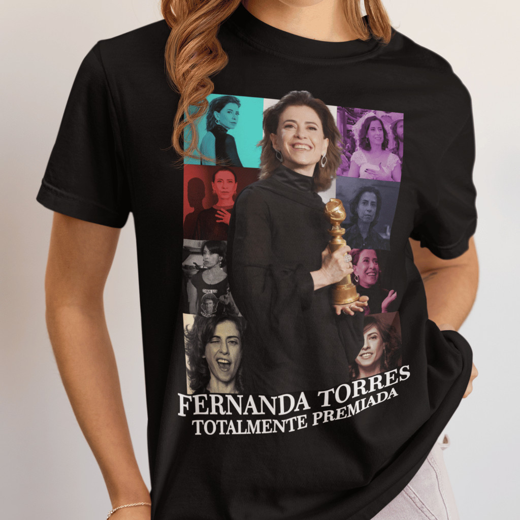 Camiseta Fernanda Torres Totalmente Premiada Oscar Exclusiva Edição ...
