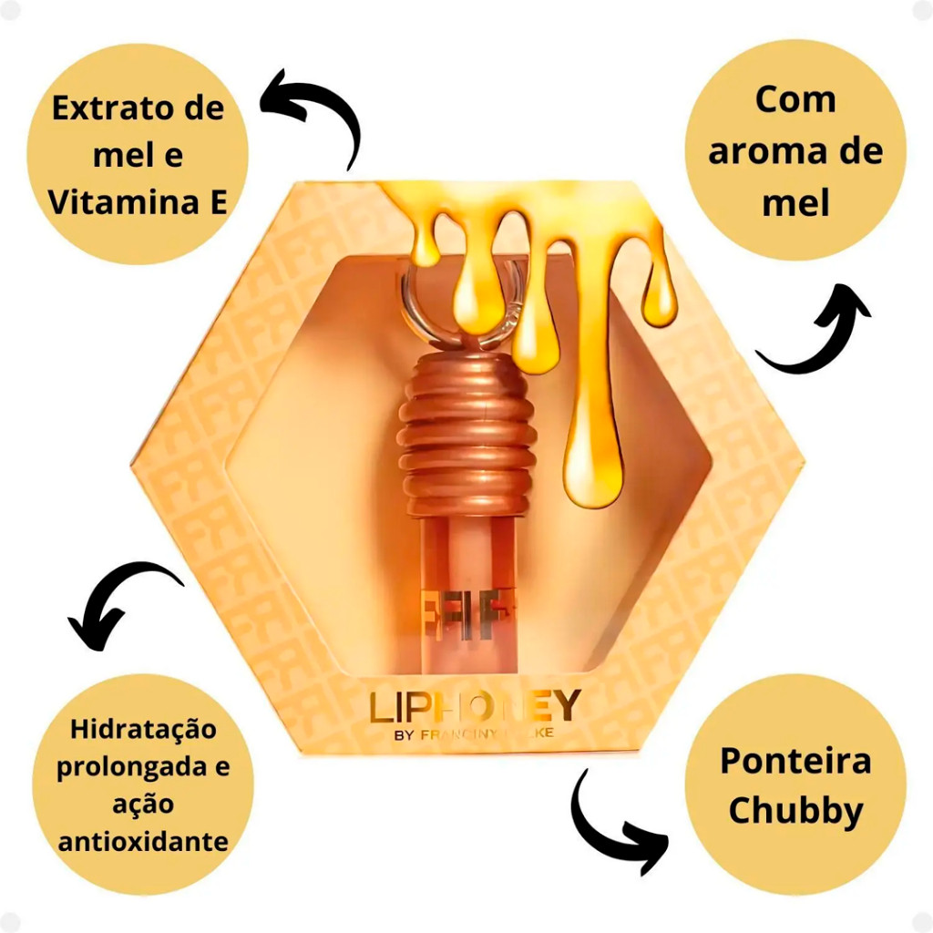 Lip Honey Gloss Labial FRAN Franciny Ehlke | Shopee Brasil