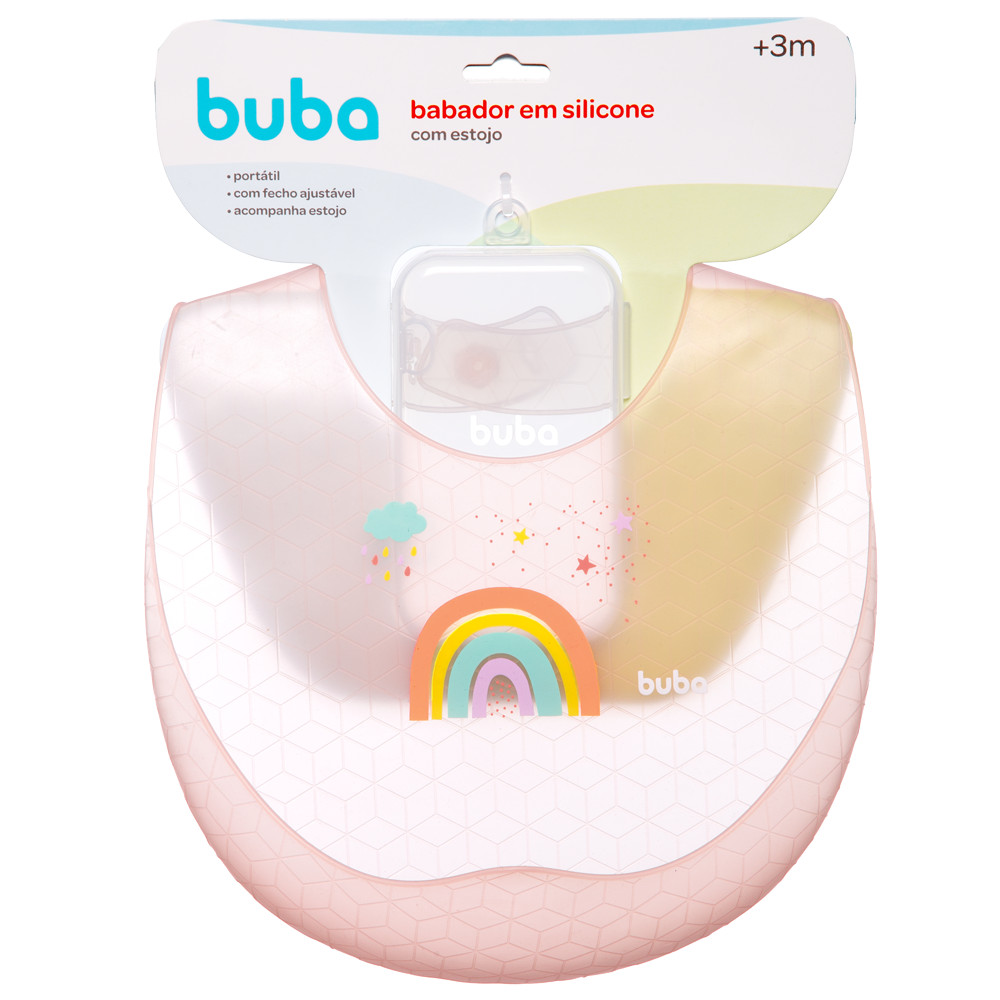 Babador De Silicone Com estojo Buba Lançamento Babador pega migalhas ...