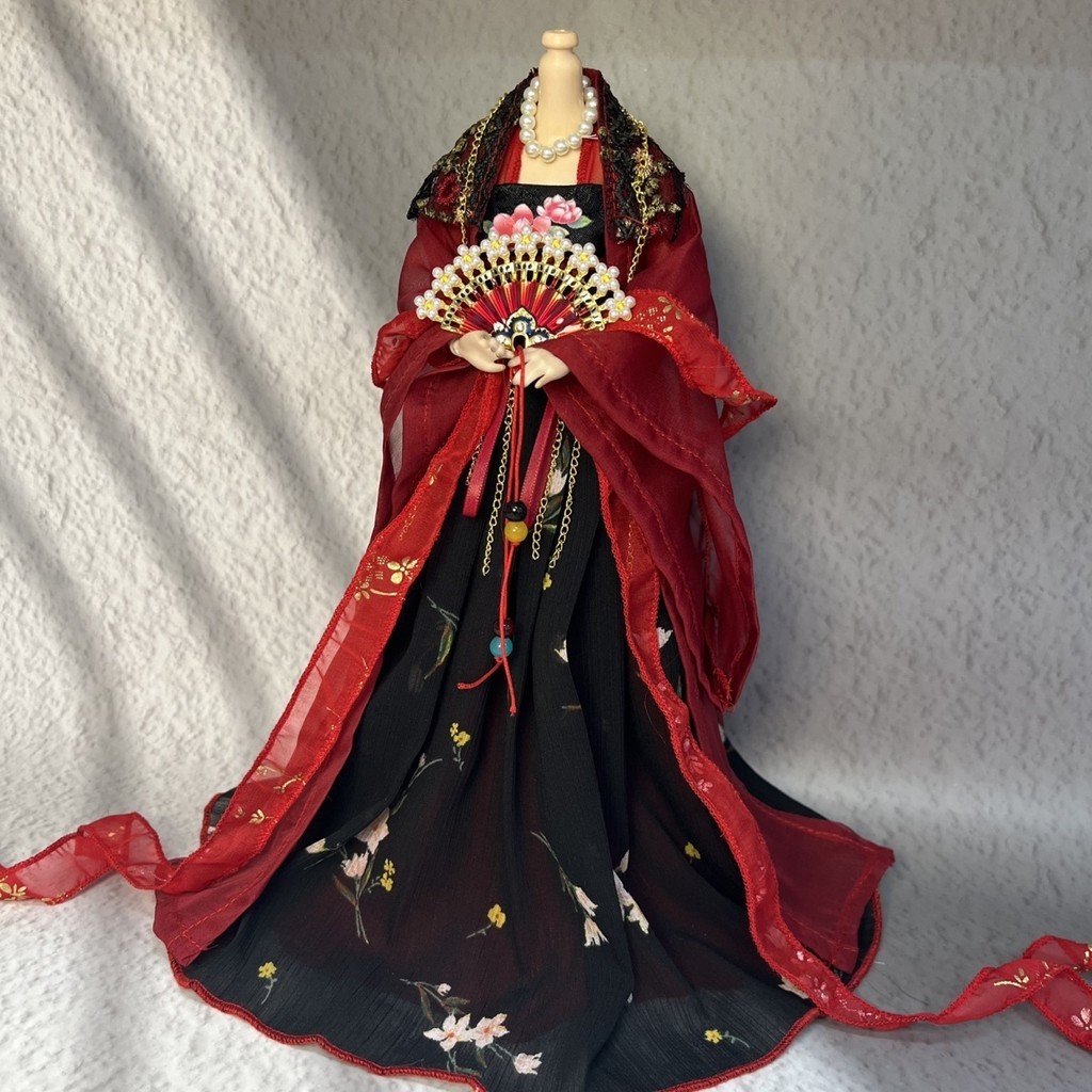 Nova Boneca Barbie BJD de 30cm 1/6 Vestível Estilo Antigo Hanfu ...