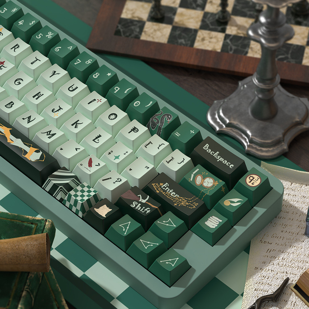 Chaveiro Harry Potter Slytherin Keycaps Perfil Cereja Original PBT 138/ ...