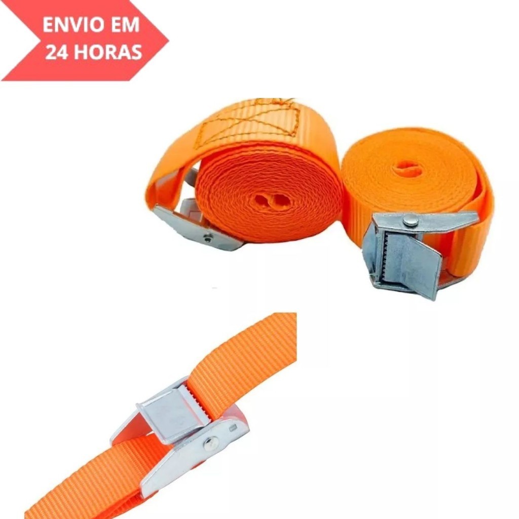 Cinta com Fivela para Amarrar e Prender Carga - Conjunto com 2 Peças, 2 ...