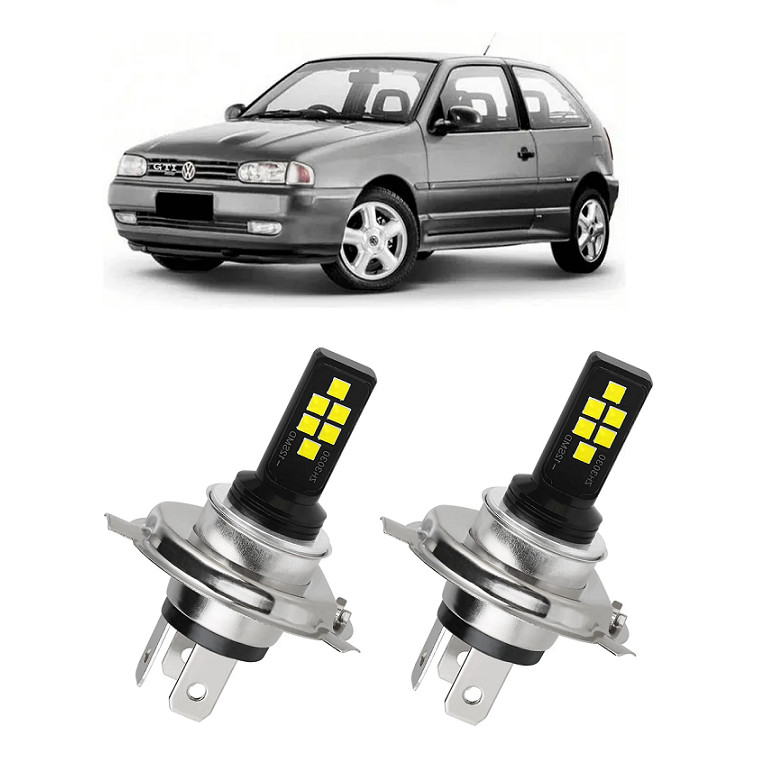 Par Lampada LED Bulbs Gol Saveiro Voyage Parati G2 G3 G4 G5 G6 G7 6000k ...