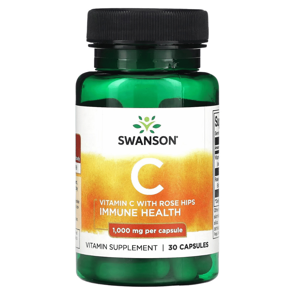 Vitamina C 1000 mg Swanson com Rosa mosqueta 30 capsulas | Shopee Brasil