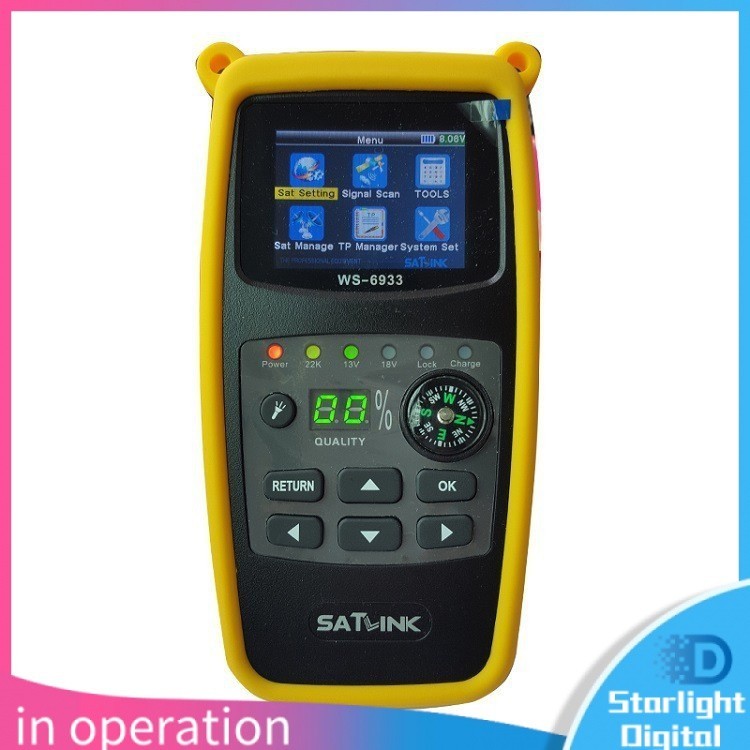 SATLINK WS-6933 DVB-S2 Astrocaching WS6933 Astrômetro com uma bússola ...
