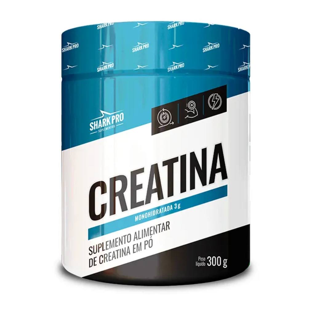 Creatina 300G Monohidratada - Shark Pro Sabor Sem Sabor | Shopee Brasil