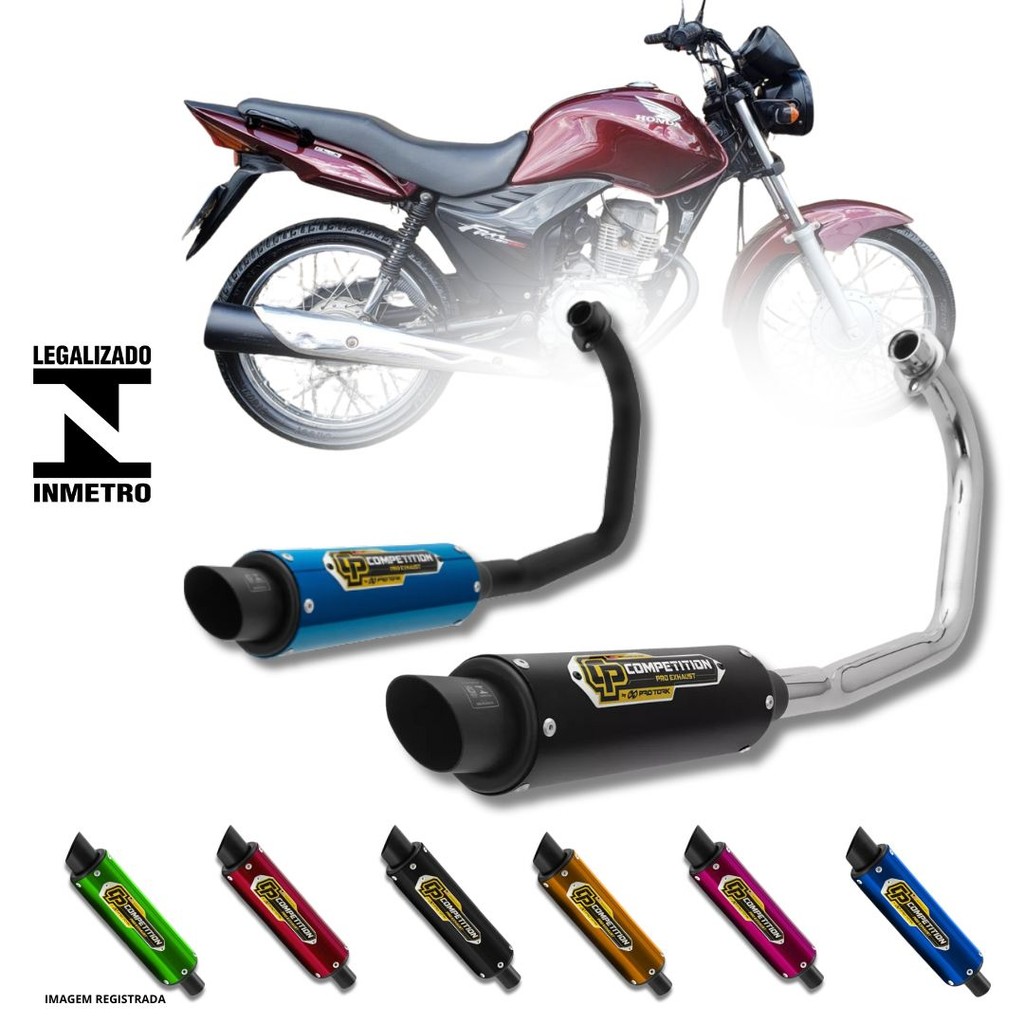 Escapamento Competition Para a Cg Fan 150 2009 2010 2011 2012 2013 ...