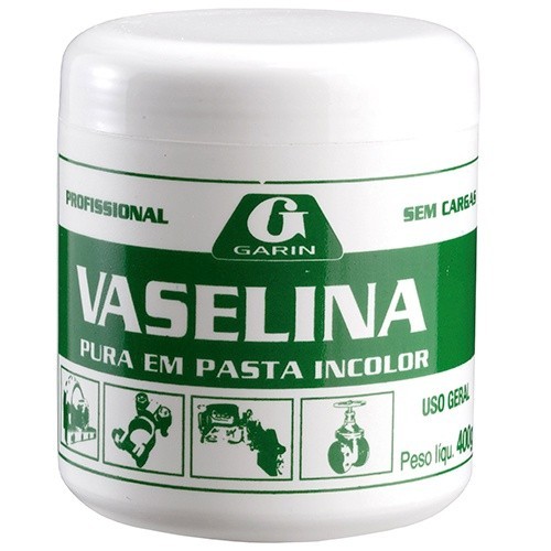 Vaselina Solida Pasta Incolor Profissional Garin Pote 400 gramas ...