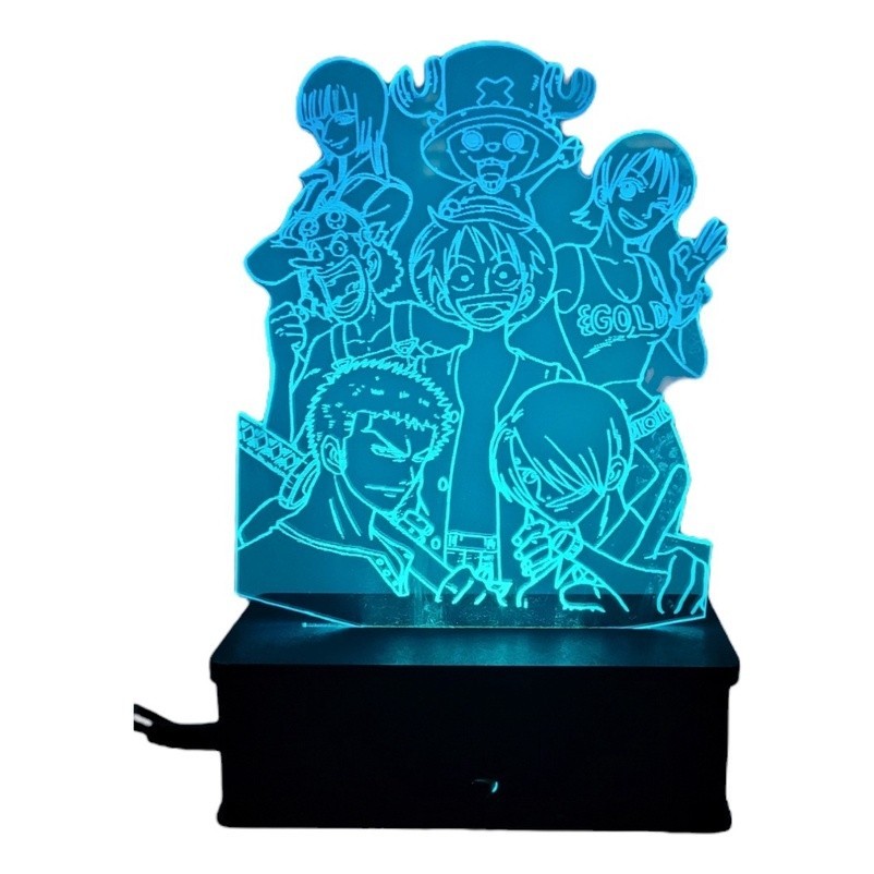 Luminária De Led One Piece Usb | Luffy | Anime | Roronoa | Shopee Brasil