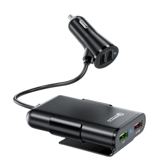 Carregador para carro 12V 8A Fast Car Charger 40W com cabo de extensão ...