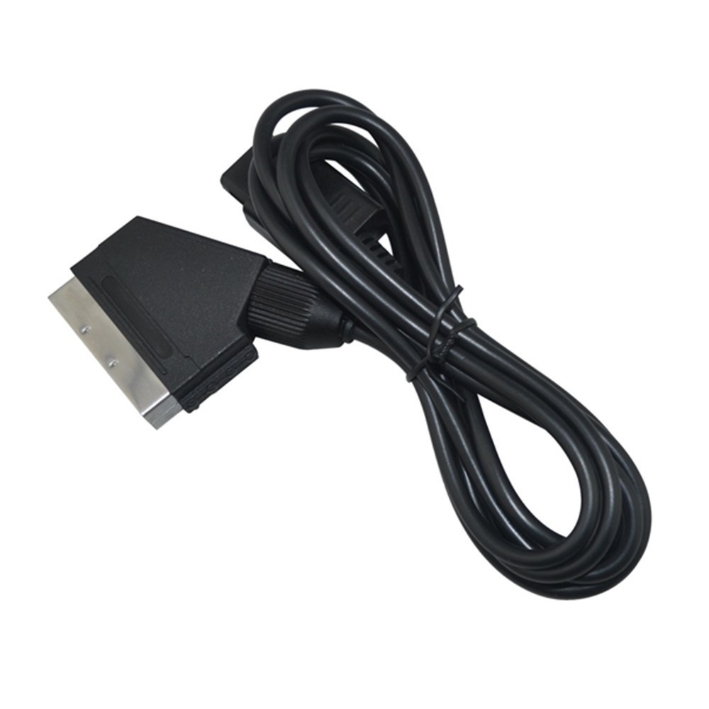 Cabo Scart Preto 1.8M RGB De Alta Qualidade Para Nintendo 64 GameCube ...
