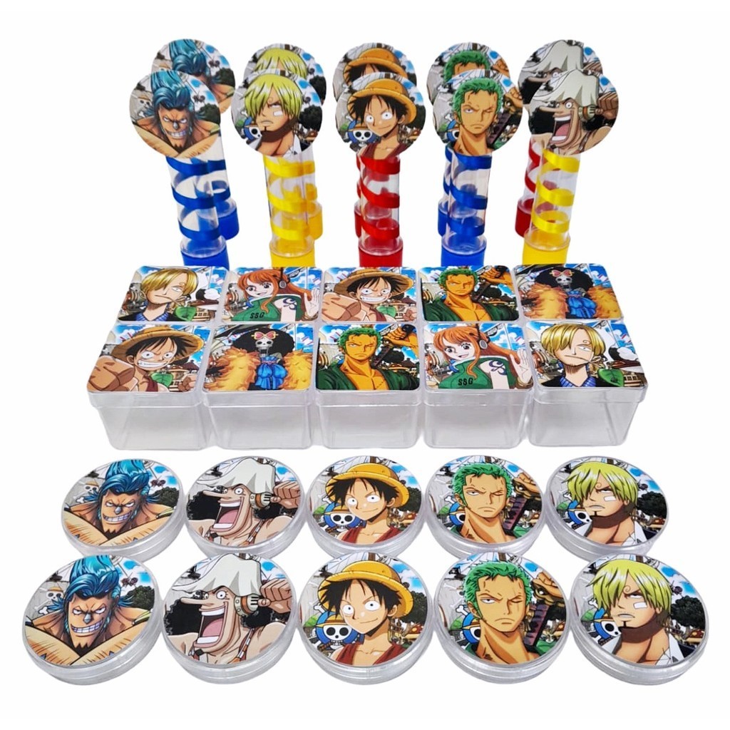 Kit One Piece 30 Itens Kit Lembrancinha One Piece acrílico. | Shopee Brasil