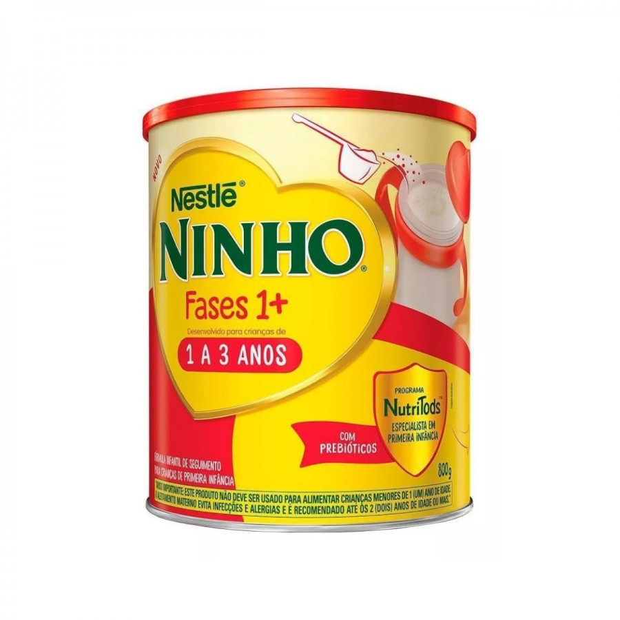 Leite Ninho Fórmula Infantil Fase 1+ Nestle 800g | Shopee Brasil