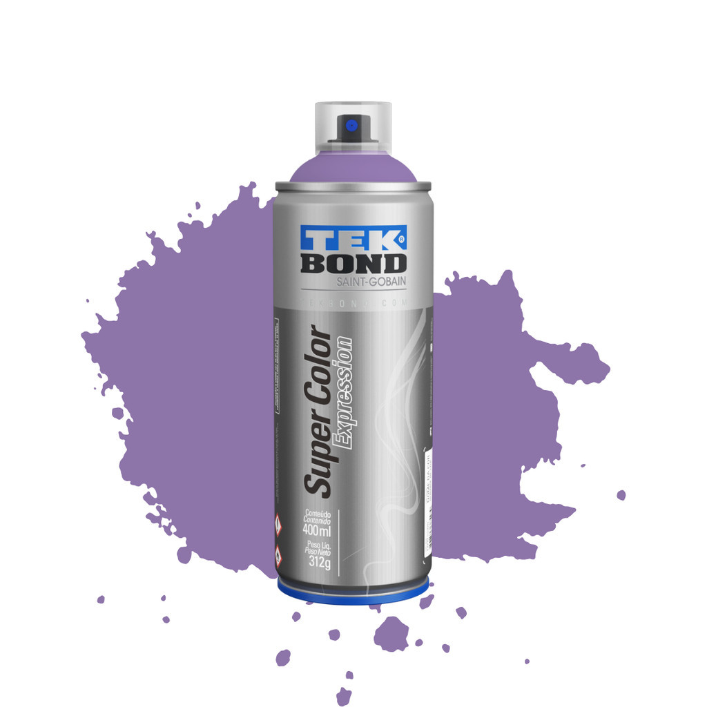 Tinta Spray Ultravioleta Expression 400ml/312g Tekbond | Shopee Brasil
