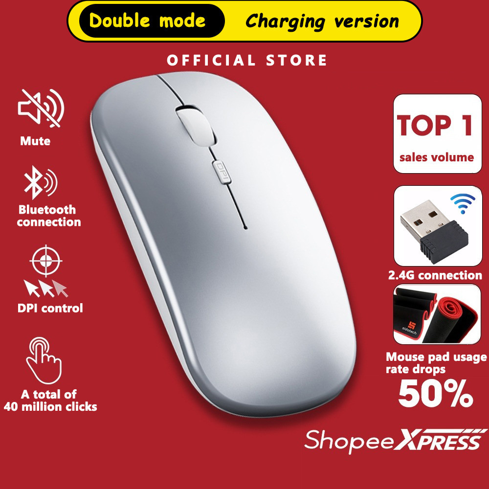 M1P Mouse Sem Fio Bluetooth Auto-Carregador com Toque de Som ...