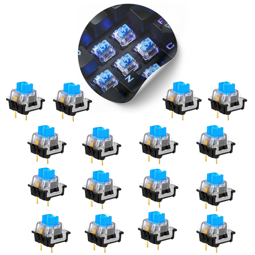Kit 60 switch's azul blue Redragon Outemu para Teclado Mecânico Switch ...