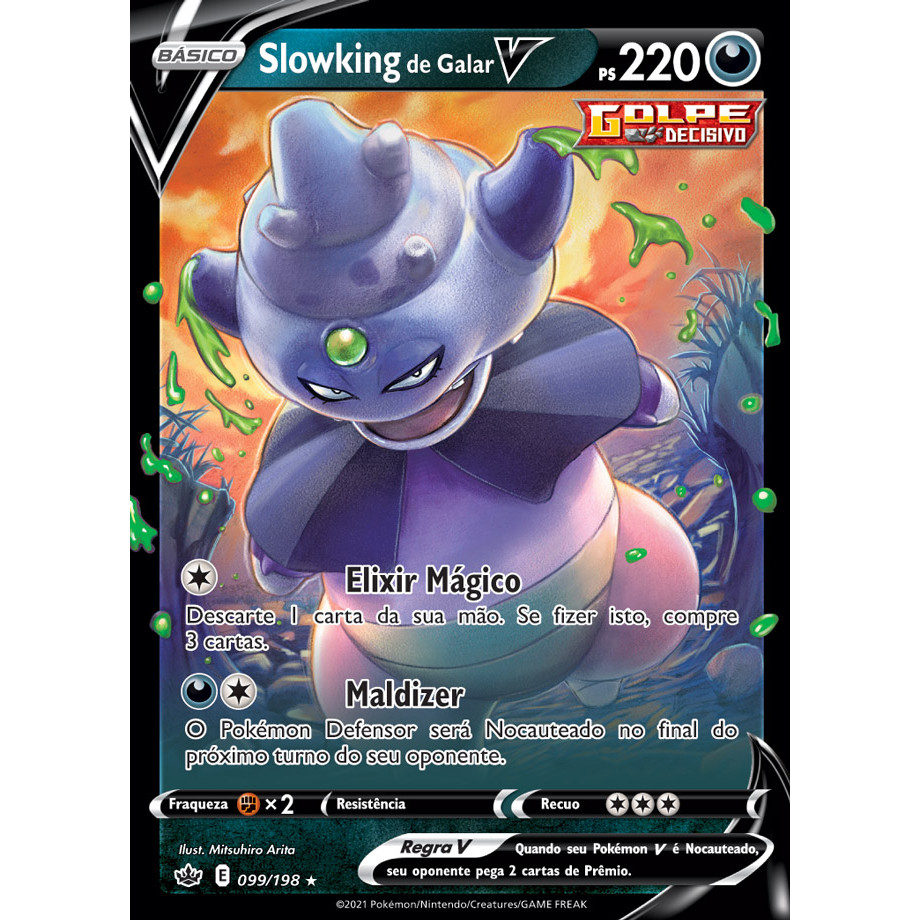 Slowking de Galar-V / Galarian Slowking-V (99/198) - Carta Avulsa ...