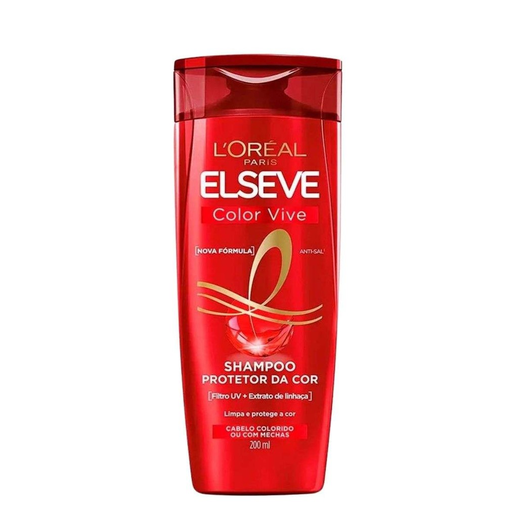 Shampoo Elseve Protetor da Cor Color Vive 200ml | Shopee Brasil