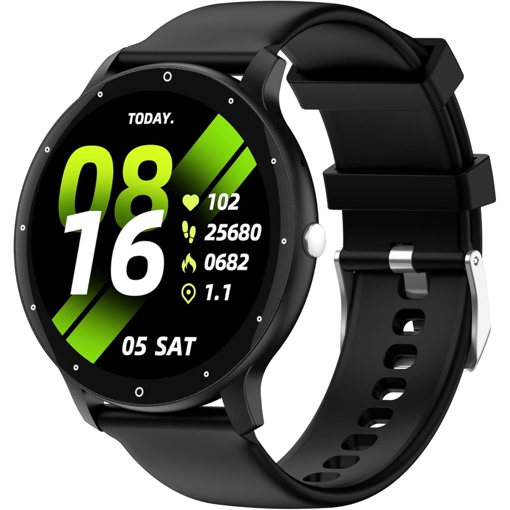 Smartwatch Peje Redondo Zw02 Preto (Prova De Água IP68 2METRO) | Shopee ...