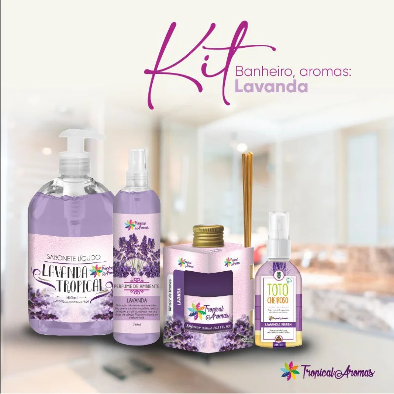 Kit Banheiro Lavanda | Shopee Brasil