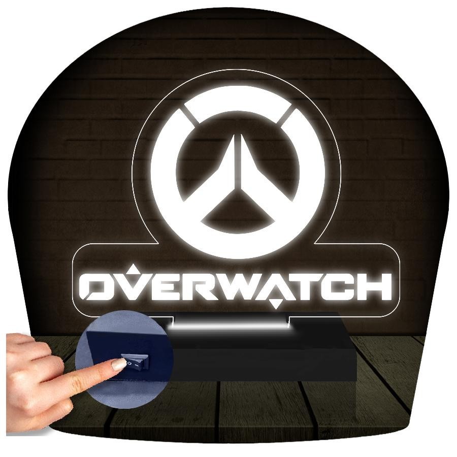 Luminária Led 3D overwatch Abajur | Shopee Brasil