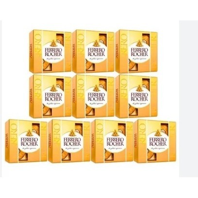 Kit Chocolate Ferrero Rocher T4 - 10 Caixas / 4 Bombons Cada | Shopee ...