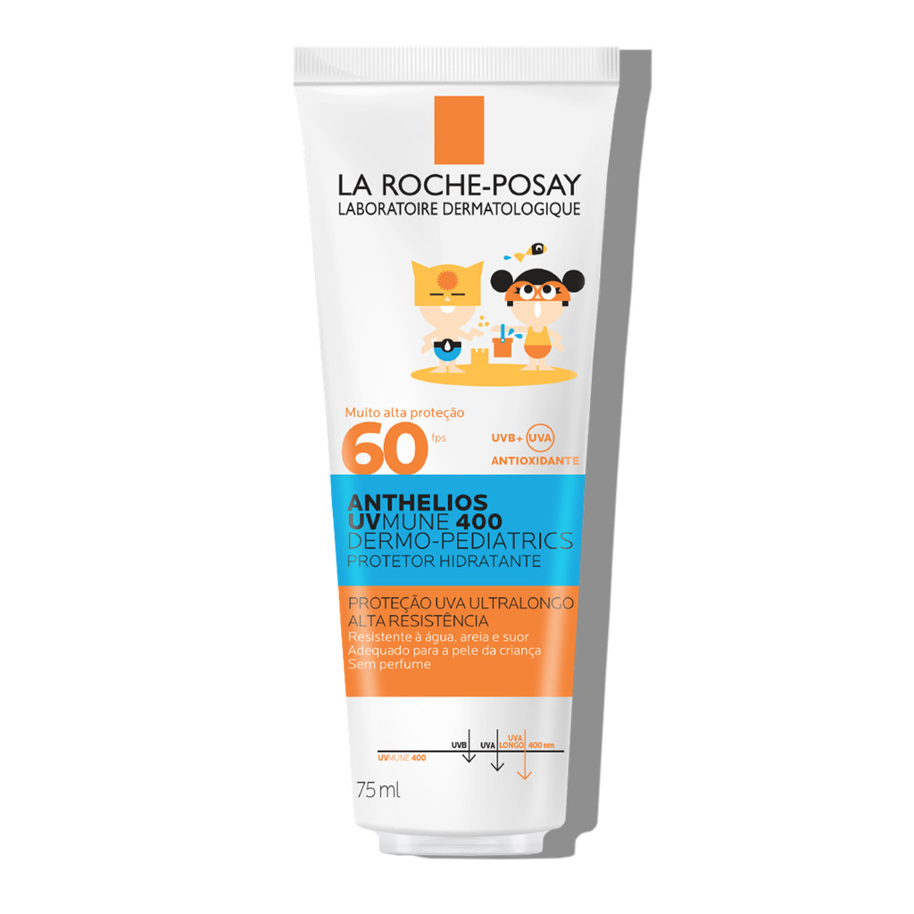 Protetor Solar Infantil La Roche-Posay Anthelios Uvmune 400 FPS60 Com 75ml | Shopee Brasil