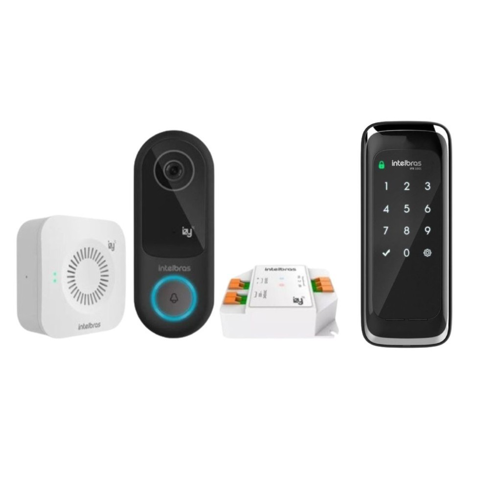 Kit Videoporteiro IVW 3000 + Fechadura IFR 1001 Intelbras | Shopee Brasil