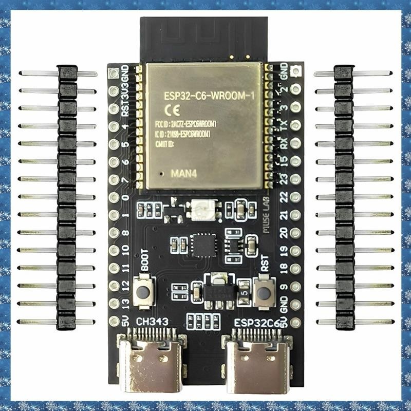 (J A K ESP32-C6-DevKitC-1-N4 Conselho De Desenvolvimento Principal RISC-V ESP32 Módulo WiFi Tipo ...