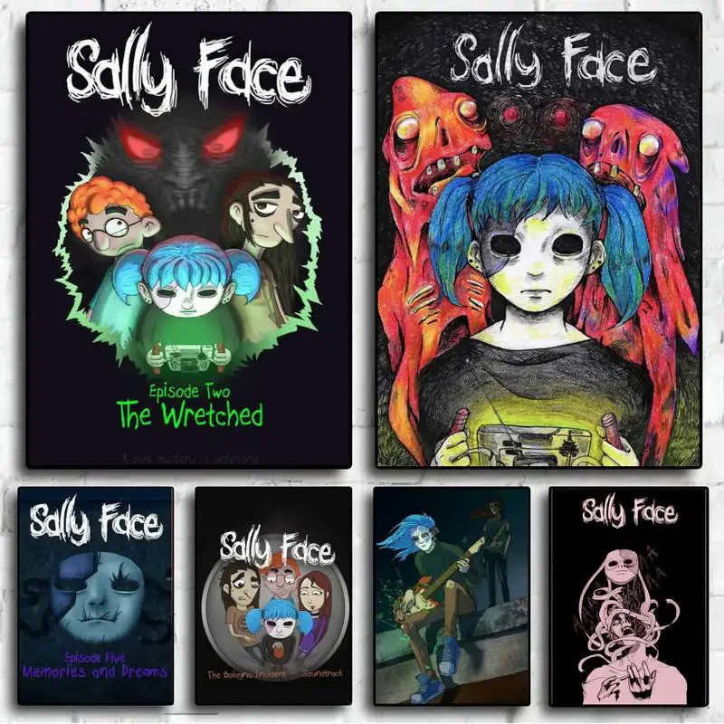 Jogo Sally Face POSTER Fotos De Parede Para Decoração De Outono A3 ...